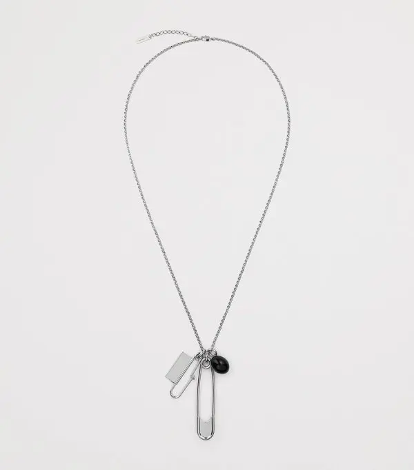Givenchy Safety Pin Charm Necklace