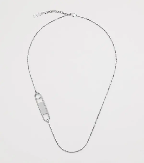 Givenchy Brass Safety Pin Necklace
