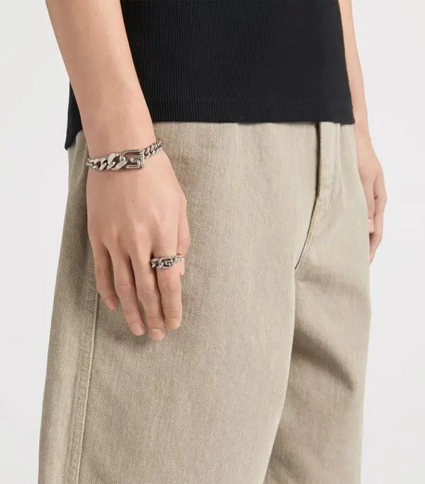Givenchy Brass Chain G Ring
