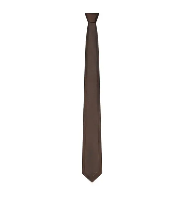 Givenchy Silk Tie - Brown