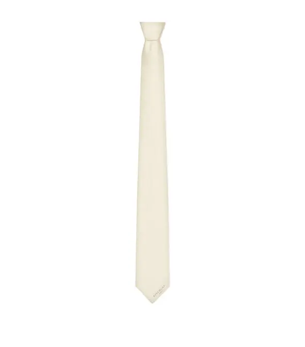 Givenchy Silk Tie - Ivory