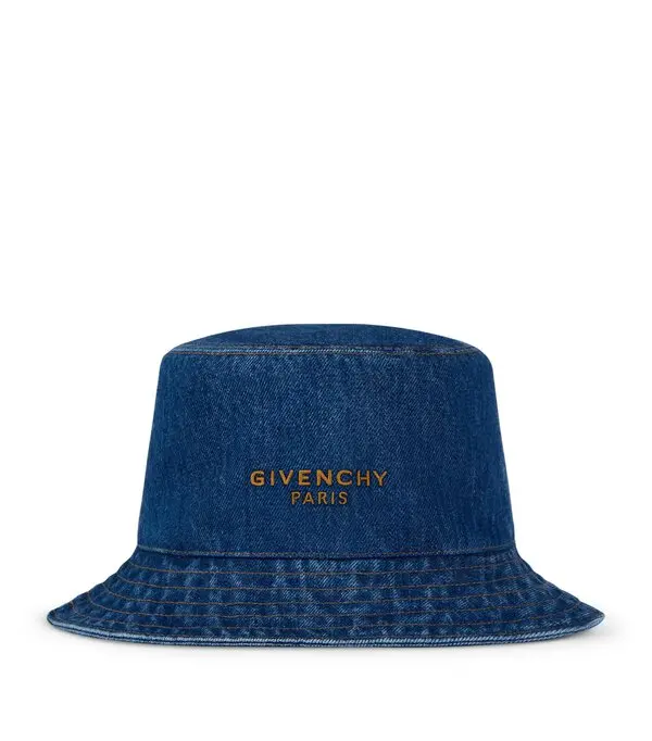 Givenchy Denim Logo Bucket Hat