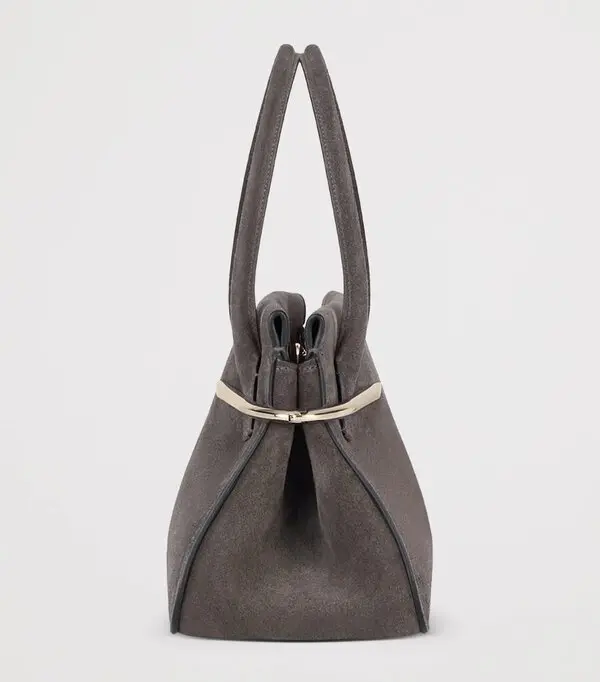 Givenchy Medium Suede Pinch Top-handle Bag