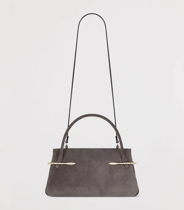 Givenchy Medium Suede Pinch Top-handle Bag