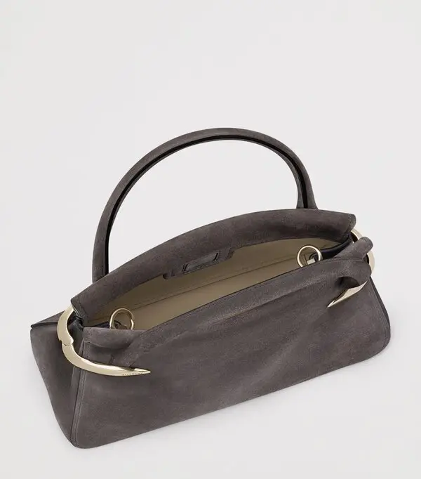 Givenchy Medium Suede Pinch Top-handle Bag