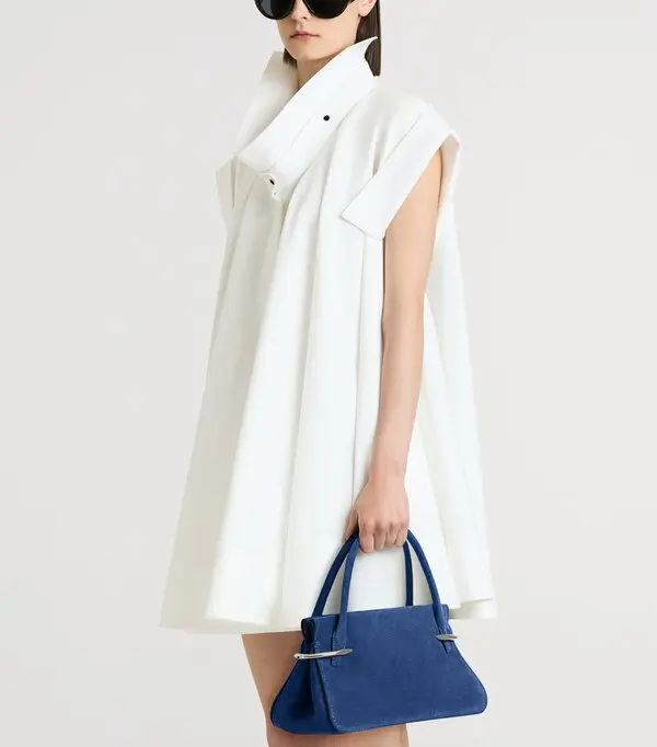 Givenchy Medium Suede Pinch Top-handle Bag