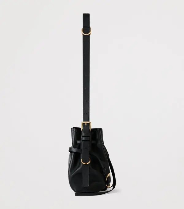 Givenchy Small Leather Voyou Bucket Bag - Black
