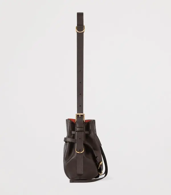 Givenchy Small Leather Voyou Bucket Bag - Brown