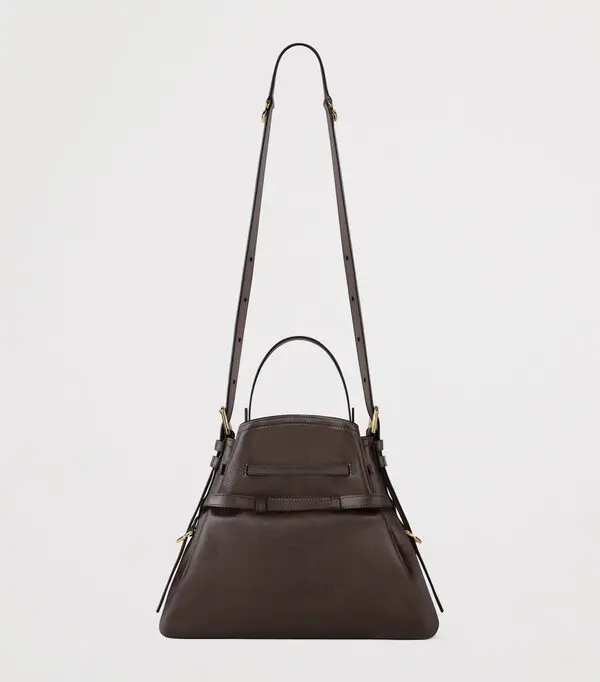 Givenchy Small Leather Voyou Bucket Bag - Brown
