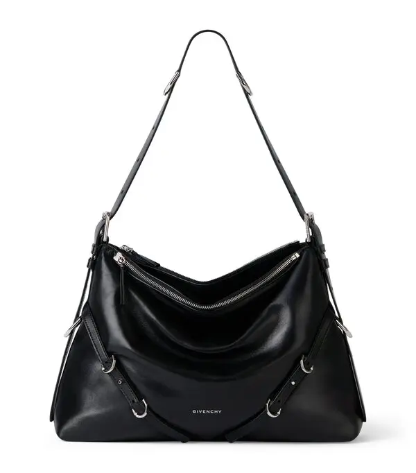 Givenchy Medium Leather Voyou Bomber Top-handle Bag