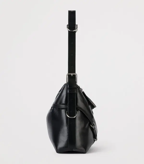 Givenchy Medium Leather Voyou Bomber Top-handle Bag