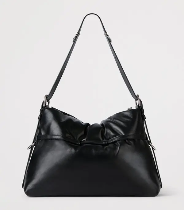 Givenchy Medium Leather Voyou Bomber Top-handle Bag