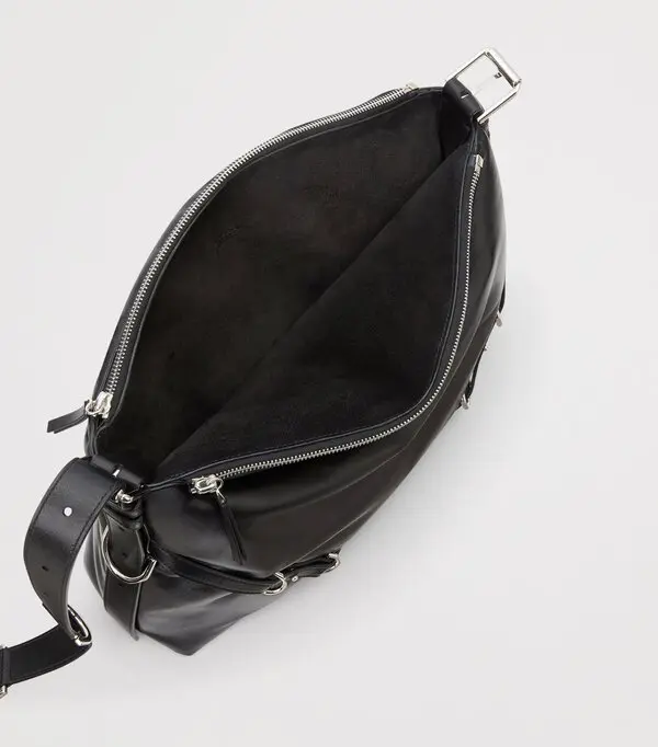 Givenchy Medium Leather Voyou Bomber Top-handle Bag