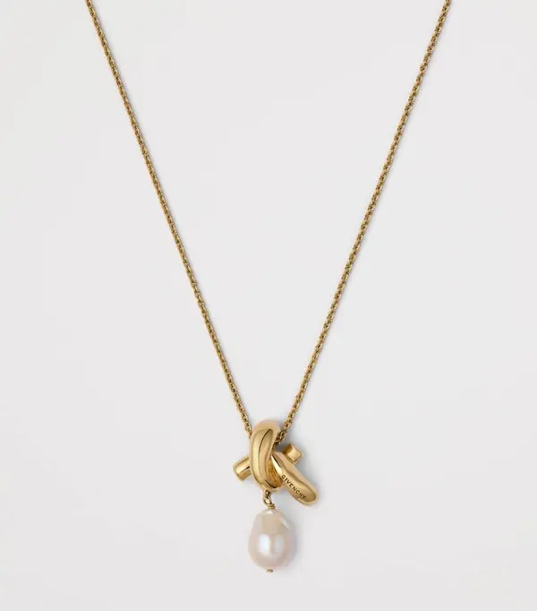 Givenchy Chain Link Pearl Necklace