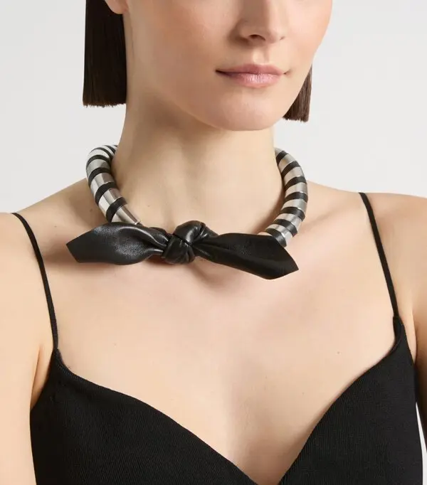 Givenchy Chain Bow Torque Necklace