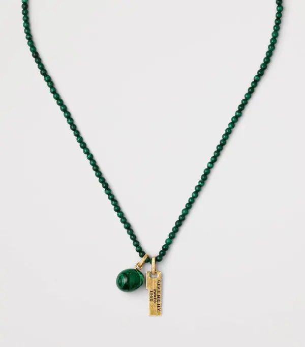 Givenchy Malachite Tape Necklace