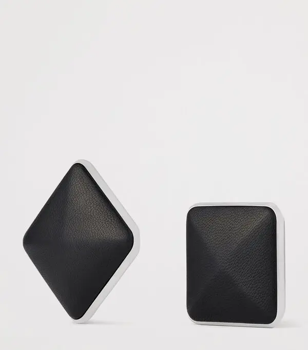 Givenchy Leather Asymmetric Earrings