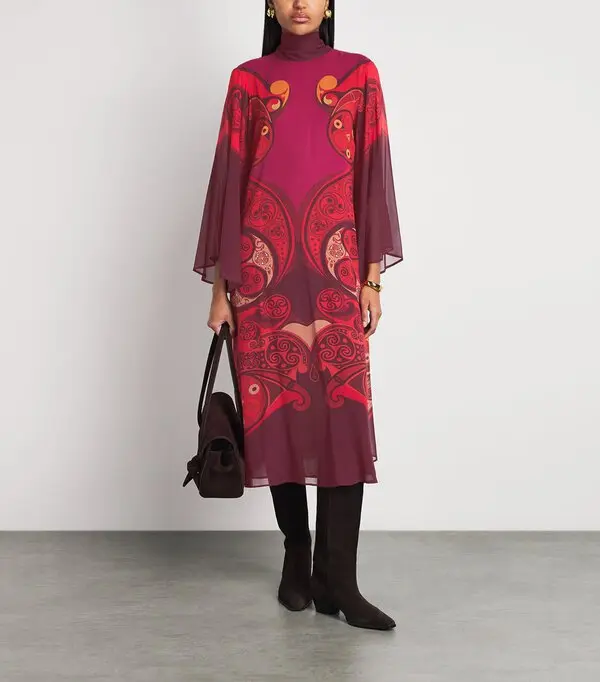 La DoubleJ Silk Magnifico Midi Dress