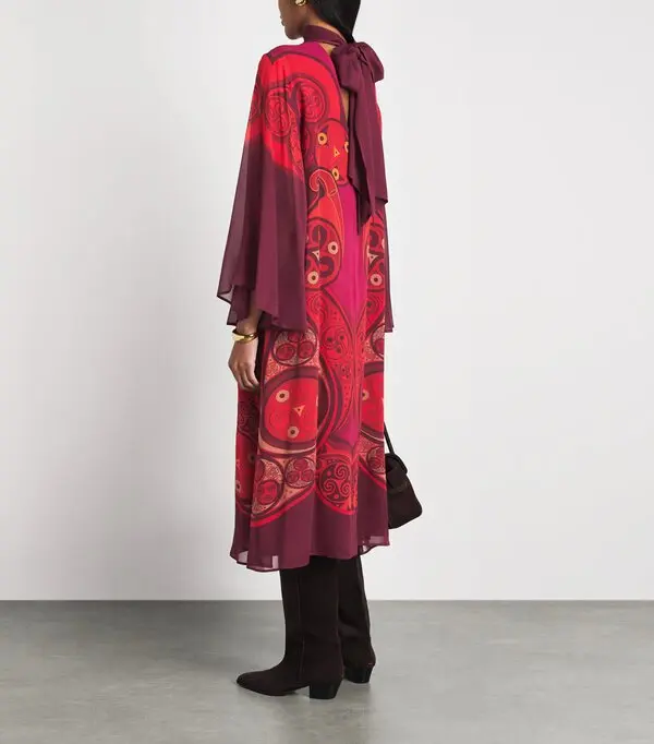 La DoubleJ Silk Magnifico Midi Dress