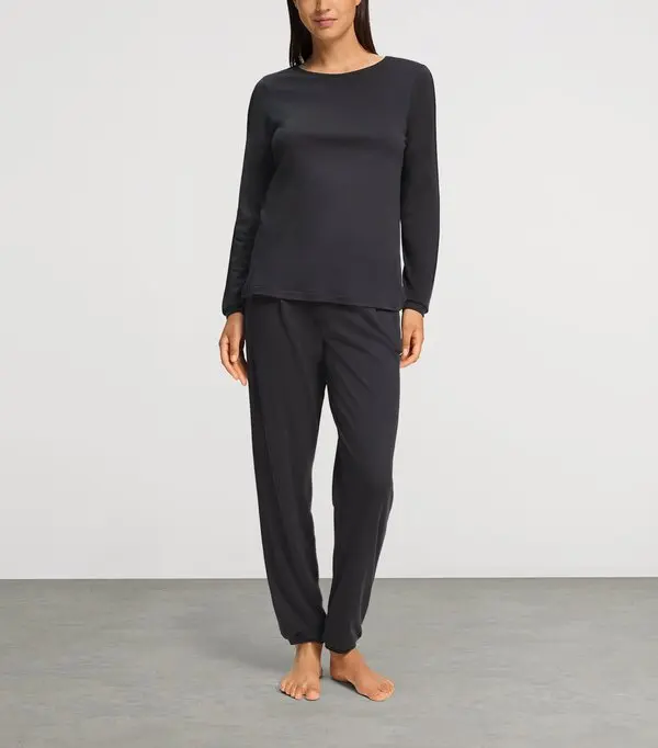 Hanro Cotton Franca Pyjama Set - Grey