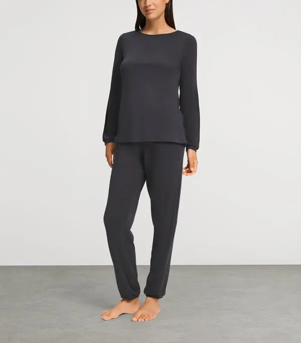 Hanro Cotton Franca Pyjama Set - Grey
