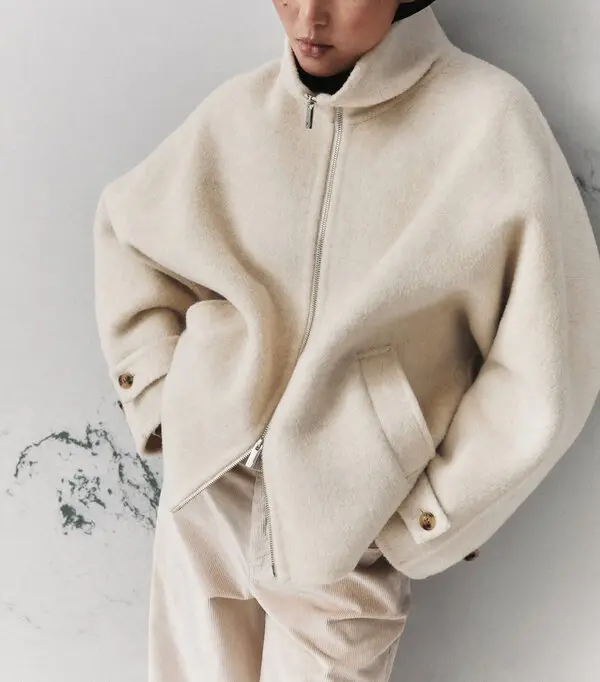 Marella Wool-alpaca Zip-up Coat