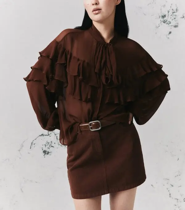 Marella Ruffle Pussybow Blouse
