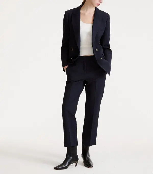 Marella Moiré Straight Trousers