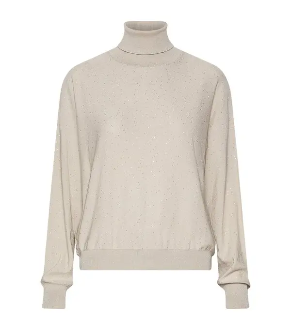 Marella Sequinned Sweater - Beige