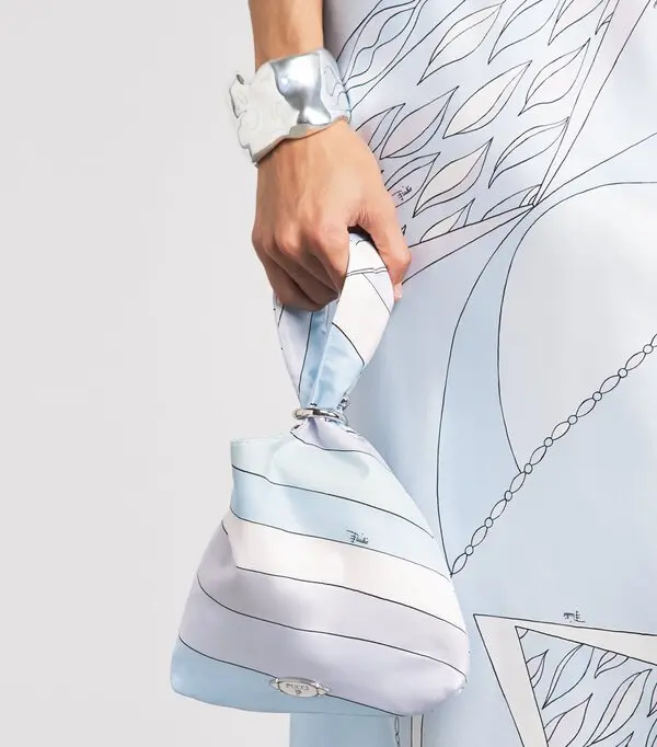 Emilio Pucci Silk Iride Top-handle Bag