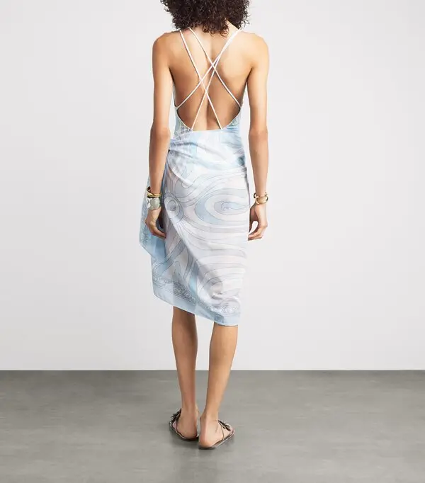 Emilio Pucci Cotton Marmo Print Sarong