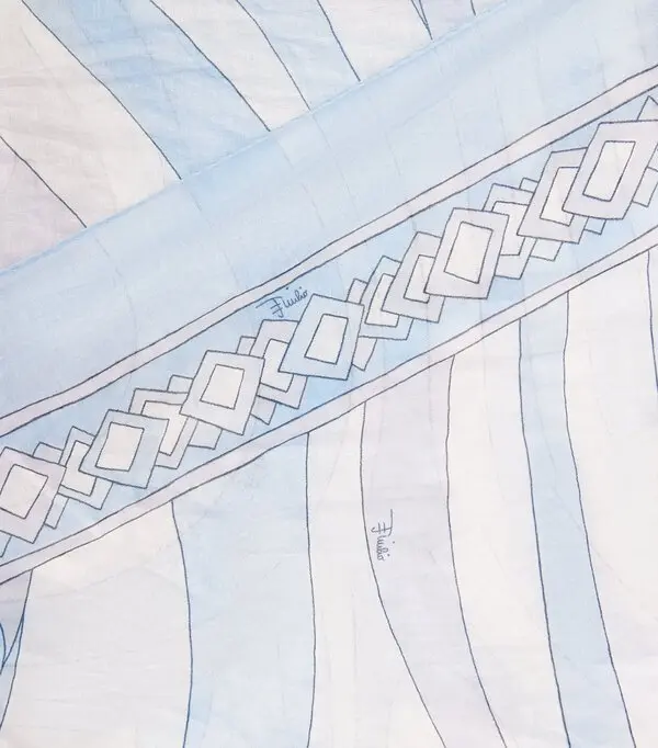 Emilio Pucci Cotton Marmo Print Sarong