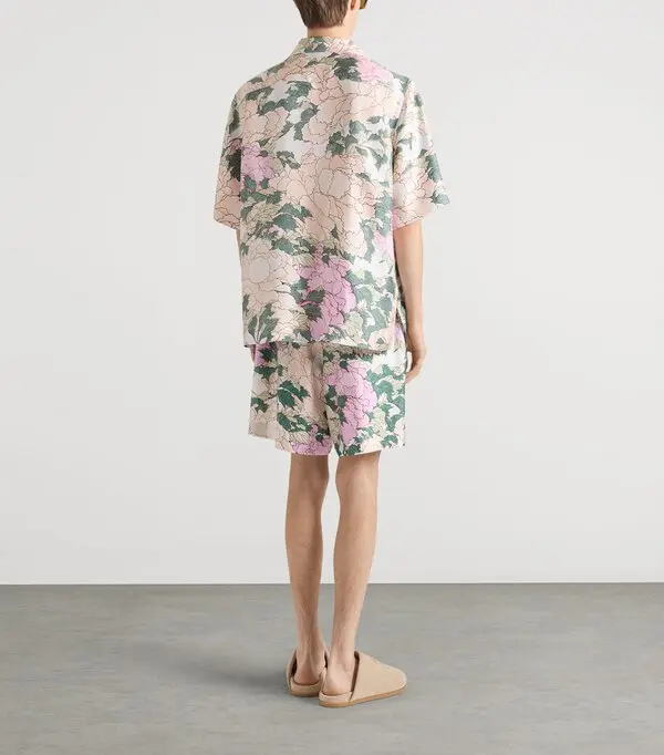 Givenchy Silk Floral Shorts - Beige