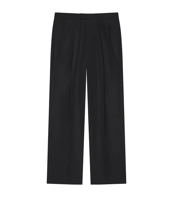 Givenchy Cotton Poplin Pleated Trousers