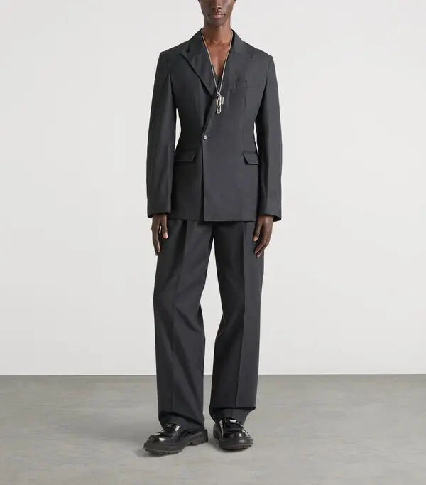 Givenchy Cotton Poplin Pleated Trousers