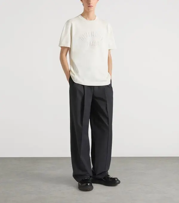 Givenchy Cotton Poplin Pleated Trousers