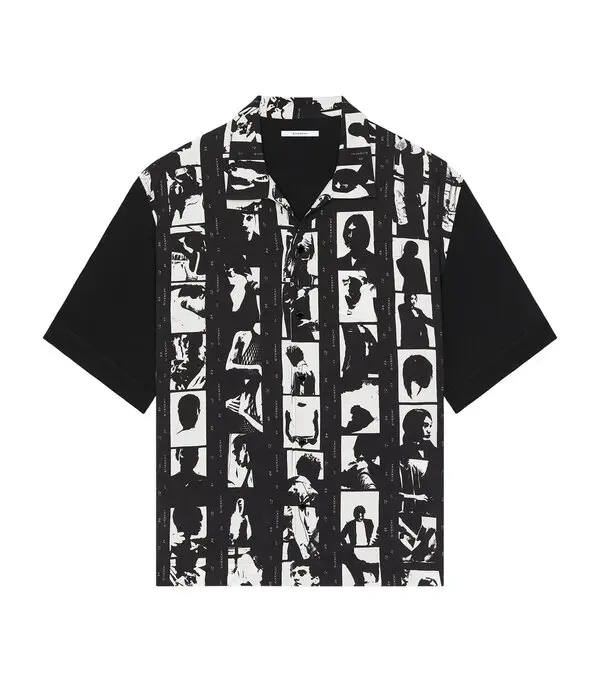 Givenchy Photonegative Print Short-sleeve Shirt - Black