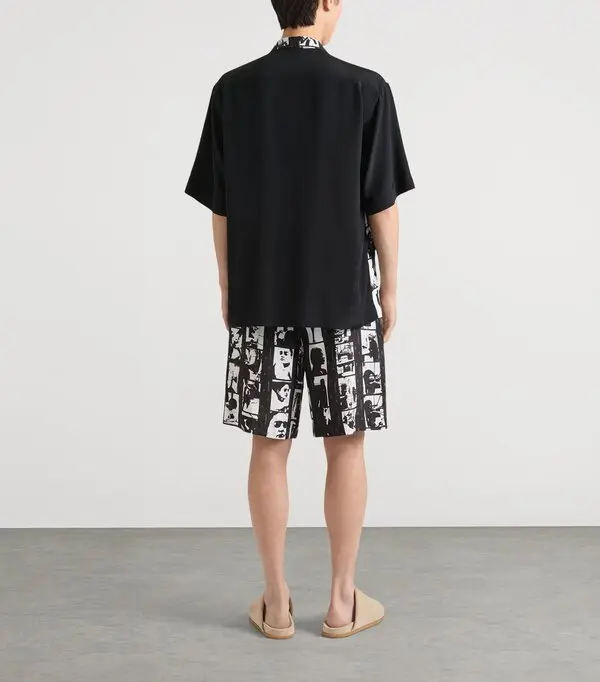 Givenchy Photonegative Print Short-sleeve Shirt - Black