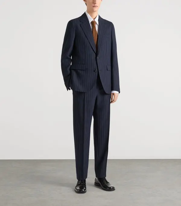 Givenchy Wool Stripe Couture Seam Trousers