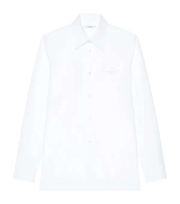 Givenchy Cotton Poplin Logo Shirt