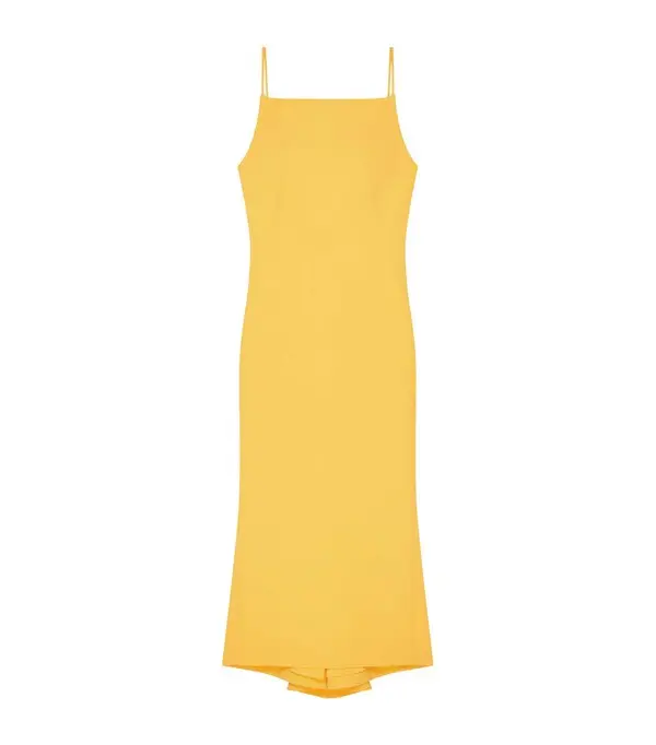 Givenchy Sliced Kick-back Midi Dress - Yellow