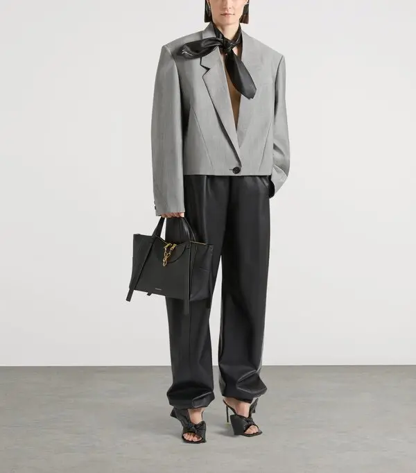 Givenchy Leather Elasticated Trousers
