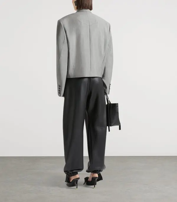 Givenchy Leather Elasticated Trousers