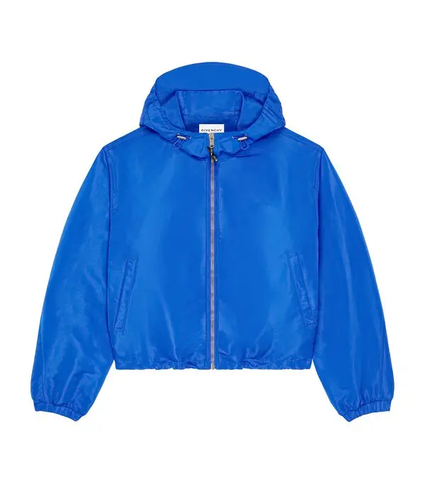 Givenchy Hooded Windbreaker Jacket - Blue