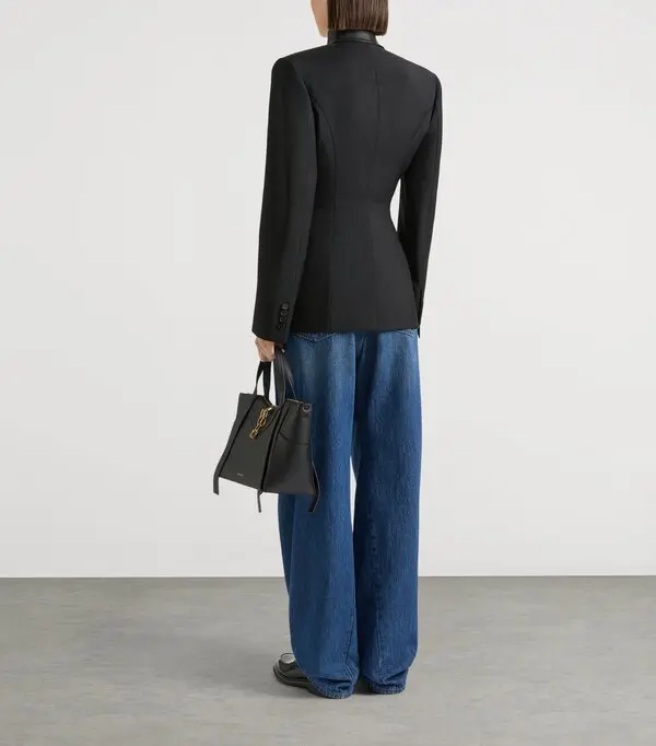 Givenchy Wool-mohair Wrap Blazer