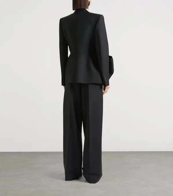 Givenchy Wool-mohair Bow-detail Blazer