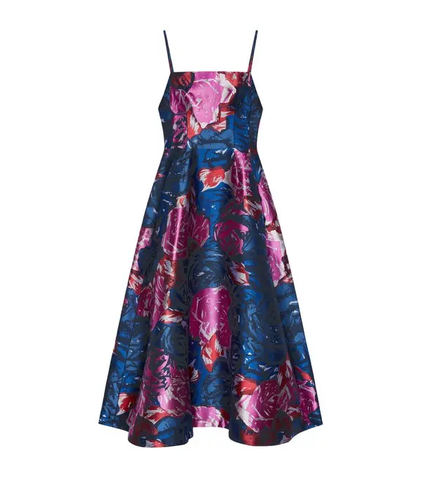 Givenchy Floral Jacquard Midi Dress