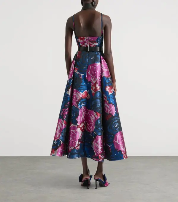 Givenchy Floral Jacquard Midi Dress
