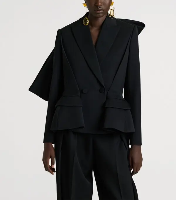 Givenchy Wool Bow Slashed Blazer