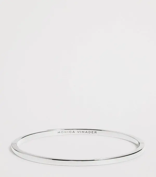 Monica Vinader Sterling Essential Slim Bangle